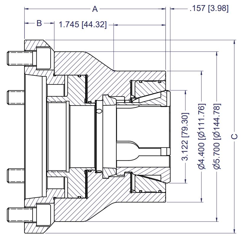 Model CB52-NX/140, CB-NX Collet Chuck - Dead Length Design On ...